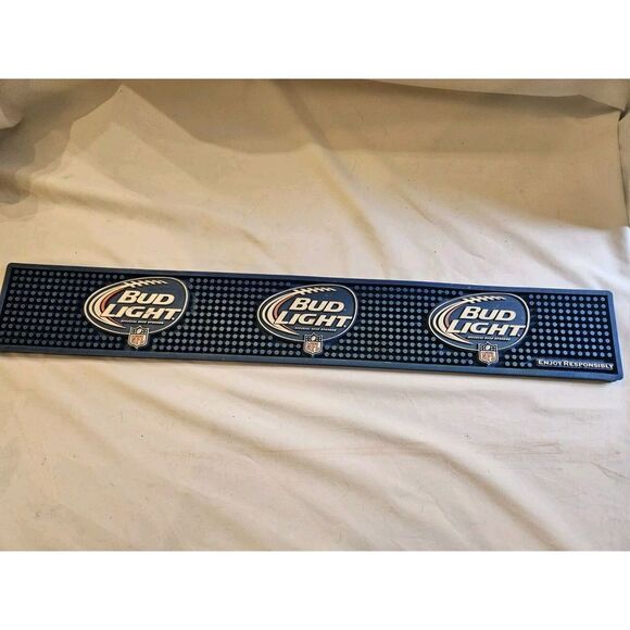 Dining | Bud Light Nfl Football Beer Rubber Bar Spill Mat For Tap ...